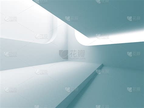 现代空的住宅房间建筑抽象室内背景留白水平画幅形状