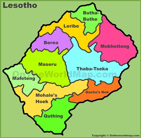 Lesotho In Map