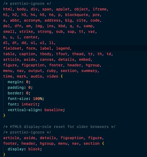 No Line Break Insertions In Short Css Selectors · Issue 5086 · Prettierprettier · Github