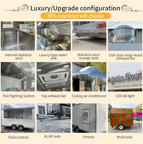 Concession Barbecue Food Trailer Fully Equipped Kitchen Mobile Food