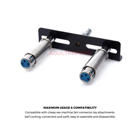3xlr Sex Toys Doubler Adapter For Lustti Sex Machines