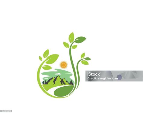 Ilustrasi Vektor Logo Lanskap Ilustrasi Stok Unduh Gambar Sekarang
