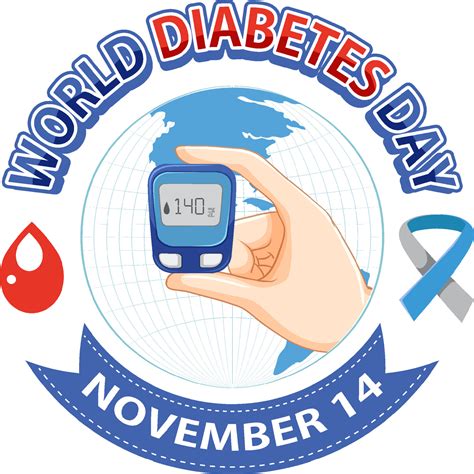 World Diabetes Day Logo Design 13321042 Vector Art At Vecteezy