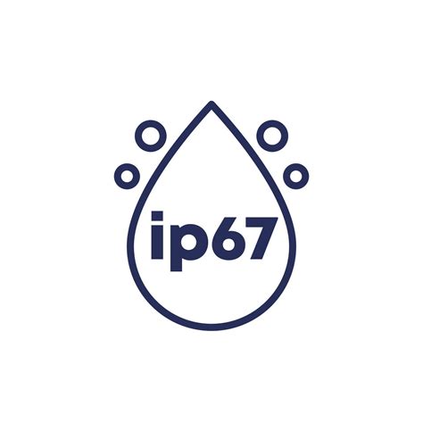 Ip67 Standard Waterproof Icon Vector Sign 27794976 Vector Art At Vecteezy