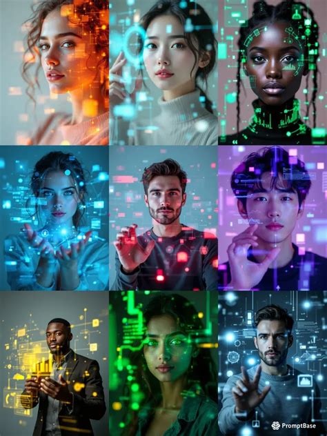 Professional Infographic Glow Portraits Flux Prompt Promptbase