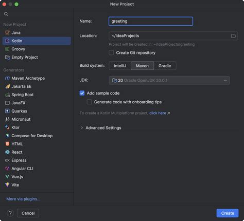 教程：创建您的第一个 Kotlin 应用程序 Intellij Idea 文档