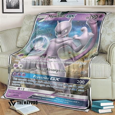 Anime Pokemon Shadow Armor Mew Gx Soft Blanket Hot Sale 2023