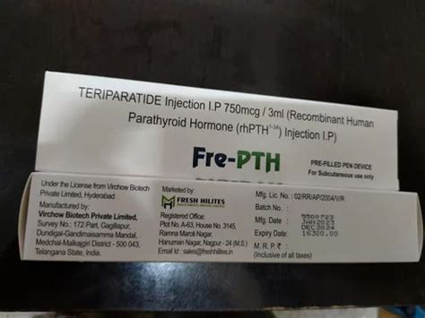 750mcg Pre Pth Teriparatide Injection At ₹ 16300 Piece Teriparatide