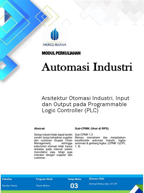 Modul 3 Otomasi Industri Pdf Modul 3 Otomasi Industri Pdf