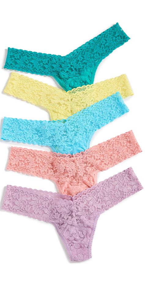 Hanky Panky Signature Lace Low Rise Thong Pack Multi Editorialist