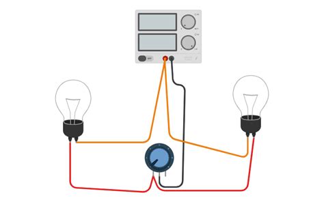 Circuit Design პოტენციომეტრით ერდროულად ორი ნათურის სიკაშკაშის ცვლილება Tinkercad