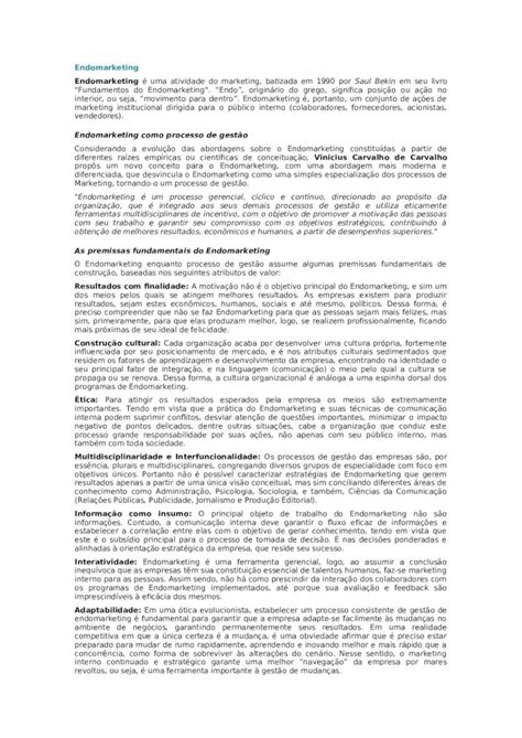 Doc Comunicação Interna E Endomarketing Dokumentips