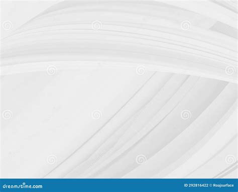 Beauty Fashion White Abstract Soft Fabric Smooth Curve Shape Decorate Textile Background Stock