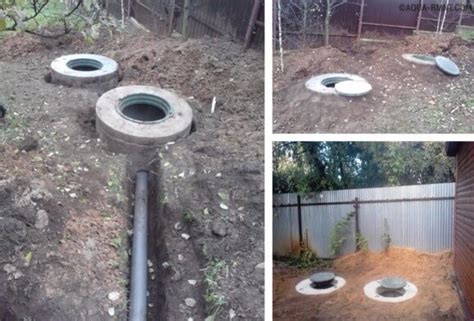 Септик из бетонных колец своими руками схема и этапы работ