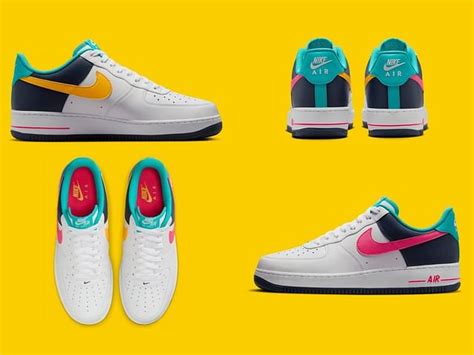 Nike Nike Air Force 1 Low “white Teal Fuschia Gold” Shoes Where To