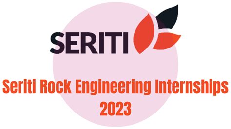 Seriti Rock Engineering Internships 2023