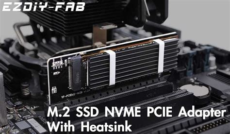 Adapter Ezdiy Fab Nvme Pcie Adapter Dysku Ssd M2 Z Chłodzeniem