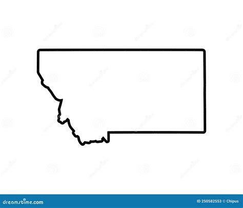 Montana Outline Printable