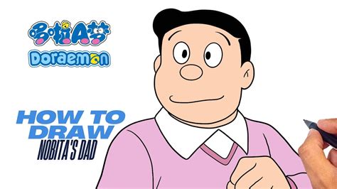 How To Draw Nobitas Dad From Doraemon Easy Anime Drawing Step By Step Youtube