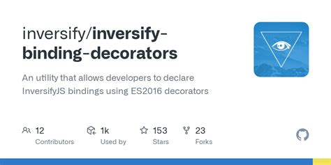 Github Inversifyinversify Binding Decorators An Utility That Allows Developers To Declare