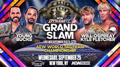 Cartelera Actualizada Aew Grand Slam 2024