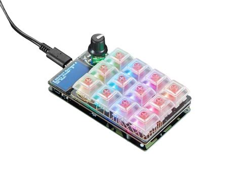 Adafruit Macropad Rp2040 Starter Kit 3x4 Keys Encoder Oled