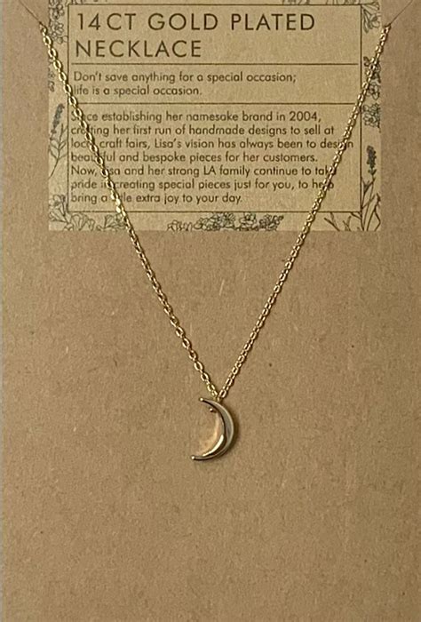 Gold Crescent Moon Necklace Crescent Moon Necklace Gold Moon