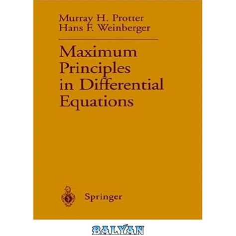 خرید و قیمت دانلود کتاب Maximum Principles In Differential Equations ترب