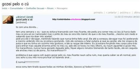 Celebridades Orkutianas Gozando Pelo Cu