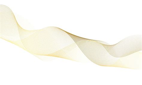 デザインの抽象的なゴールド グラデーション背景波要素。線で様式化された波。 プレミアムベクター
