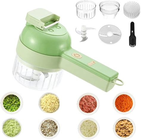 Thrivin In Portable Electric Vegetable Cutter Set Multifunction Cordless Electric Food