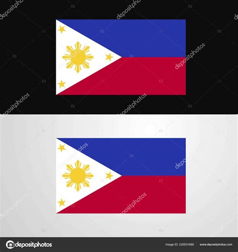 Phillipines Flag Banner Design Stock Vector By ©ibrandify 220531680