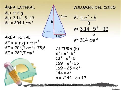 Calculo De Area Y Volumen De Un Cono Printable Templates Free
