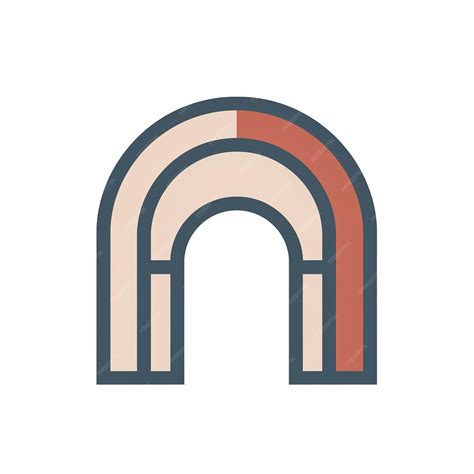 Arch Icon Architecture And Structural Design Art Logo Illustration Premium Ai Generated Image