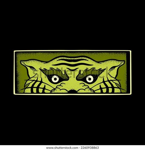 Tiger Head Art Illustration Hand Drawn Stock Vector Royalty Free Shutterstock