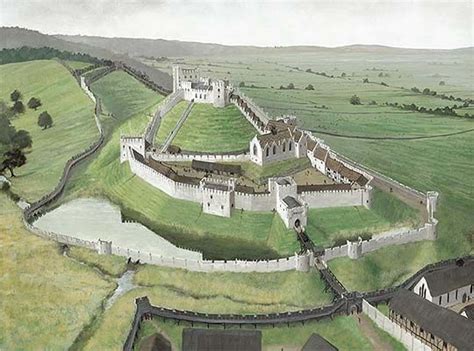Wigmore Castle The Outer Bailey Housed Stables Granaries And Other