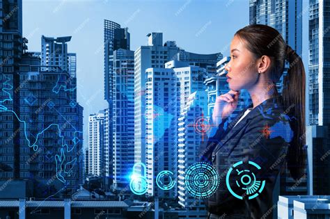 Premium Photo Attractive Young Asian Cybersecurity Developer Thinking