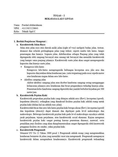 Rekayasa Lalu Lintas Pdf