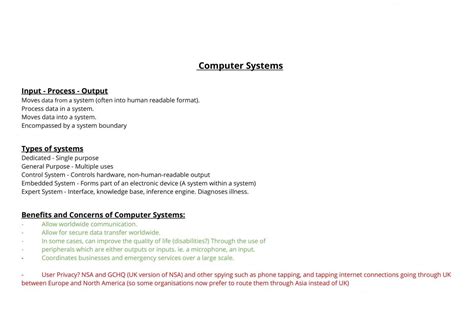 Ocr Computer Science Notes Computer Science Gcse Ocr Thinkswap