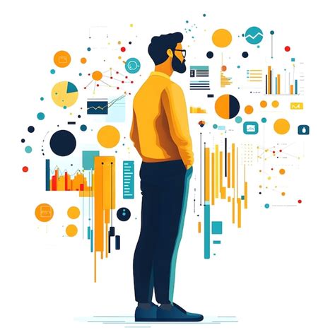 Flat Ai Powered Predictive Analytics Vector Concept As A Clean Abstract Vector Depicting