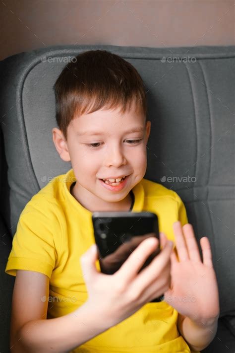 The Student Communicates Via Video Link Video Chatting At Home Modern