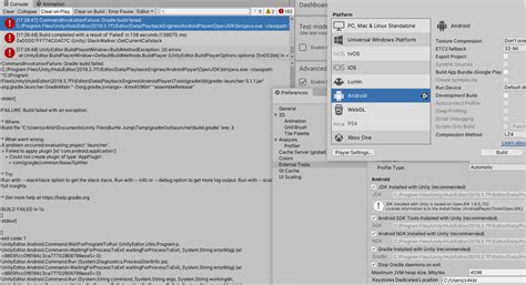 سلام ارور gradle build failed unity
