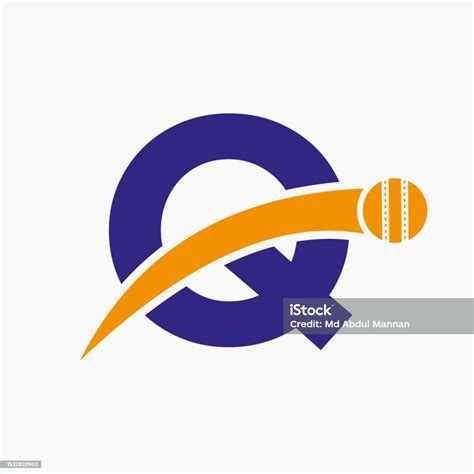 움직이는 크리켓 공 아이콘이 있는 문자 Q에 크리켓 기호 크리켓 공 기호 템플릿 경기 스포츠에 대한 스톡 벡터 아트 및 기타 이미지 경기 스포츠 경기장 경쟁 Istock