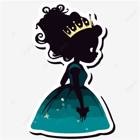 Princess Vector Silhouette Princess Silhouette Princess Clipart Cartoon Silhouette Princess