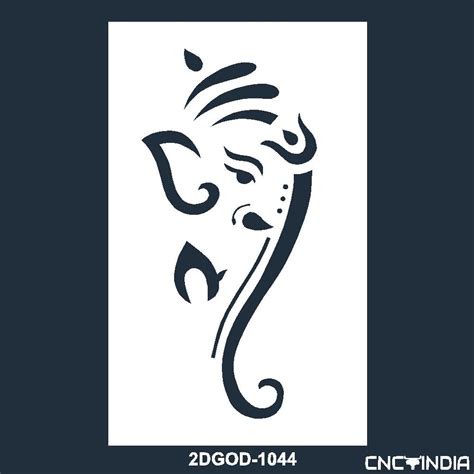 2dgod 1044 Shree Ganesh Ji Vector Dxf Eps File Download Cnc India
