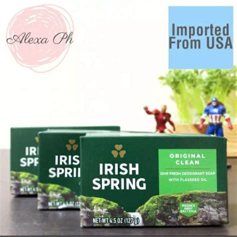 Irish Spring Original Clean With Flaxseed Oil Deodorant Bar Soap Pack