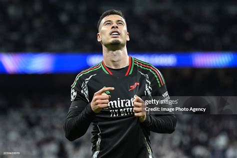 Gabriel Martinelli Of Arsenal Celebrates His Goal During The Uefa