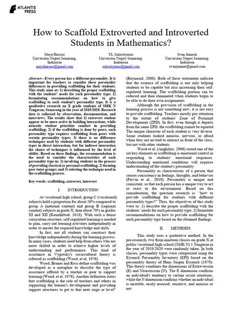 125964440 Pdf Extraversion And Introversion Personality Type