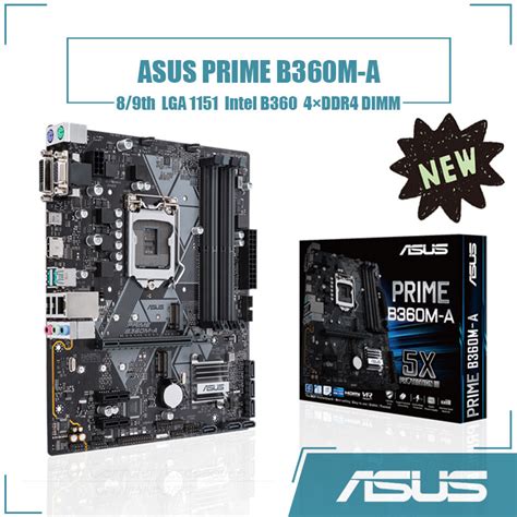 英特爾 新 華碩 Prime B360m A 主板 Intel B360 芯片組 Lga 1151 4xddr4 D 蝦皮購物
