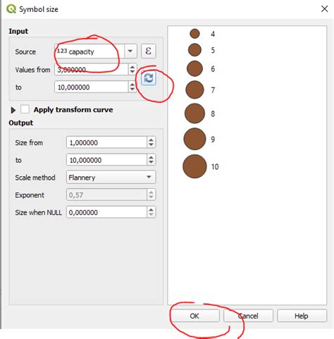 Categorising Point Layer Twice By Size And Form In Qgis Geographic
